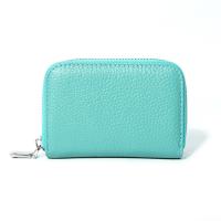 China Genuine Leather Credit Card Holder for Women Low MOQ Mix Models 8 Card Slots for sale