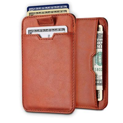 China RFID Blocking Men's PU Leather Wallet with Zipper Card Holder 10 Card Slots for sale