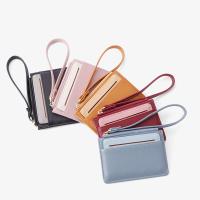 China Small Credit Card Holder Purse with Detachable Wristlet Handbag 10 Card Slots for sale
