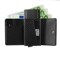 China Custom Retro Credit Card Holder Wallet RFID Protection Lightweight 8 Card Slots for sale