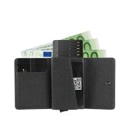 China Custom Retro Credit Card Holder Wallet RFID Protection Lightweight 8 Card Slots for sale