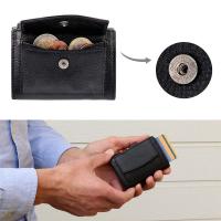 China Custom PU Leather Card Holder with Metal Box Low MOQ Mix Models for Men for sale