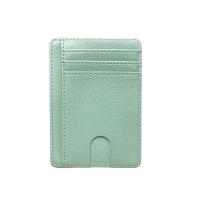 China MN-2301 Custom RFID Card Sleeves for Slim Front Pocket Wallet and Solid Color Pattern for sale