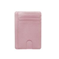 China MN-2301 Custom RFID Card Sleeves for Slim Front Pocket Wallet and Solid Color Pattern for sale