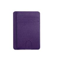 China MN-2301 Custom RFID Card Sleeves for Slim Front Pocket Wallet and Solid Color Pattern for sale