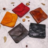 China PU Leather Trifold Coin Purse Business Card Holder with Snap Closure 8 Card Slots for sale