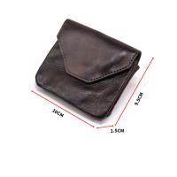 China PU Leather Trifold Coin Purse Business Card Holder with Snap Closure 8 Card Slots for sale