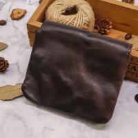 China PU Leather Trifold Coin Purse Business Card Holder with Snap Closure 8 Card Slots for sale