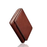 China Aluminum Genuine Leather RFID ID Card Holder Slim Fashion Wallet for Business Credit Cards for sale