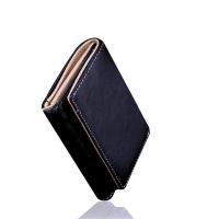 China Aluminum Genuine Leather RFID ID Card Holder Slim Fashion Wallet for Business Credit Cards for sale