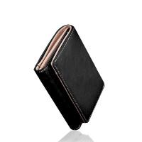 China Aluminum Genuine Leather RFID ID Card Holder Slim Fashion Wallet for Business Credit Cards for sale