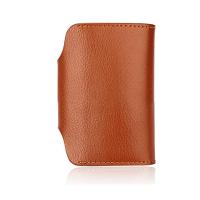 China Leather Button Wallet Short Business Card Wallet RFID Protection Lock Buckle 8 Card Slots for sale