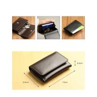 China Custom Logo Men's Genuine Leather Wallet RFID Blocking Large Capacity 12 Card Slots Low MOQ Mix Models for sale