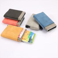 China Automatic Pop-up Metal Credit Card Holder Slim 2 Slot Business Card Case for Professionals for sale