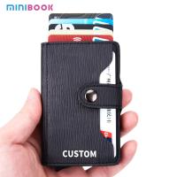 China PU Slim Wallet Carbon Card Case Credit Card Holder for Men Pop Up 8 Cards Custom for sale