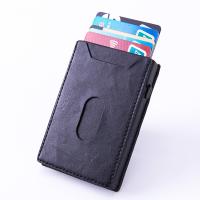 China Custom Logo Real Leather Credit Card Holder 6.5x9.8x1.6cm OEM Low MOQ for sale