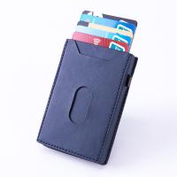 China Custom Logo Real Leather Credit Card Holder 6.5x9.8x1.6cm OEM Low MOQ for sale