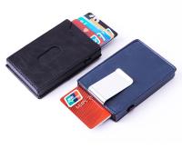 China Custom Logo Real Leather Credit Card Holder 6.5x9.8x1.6cm OEM Low MOQ for sale