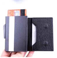 China Men's Carbon Fiber RFID Blocking Magnetic Card Holder Wallet with Coin Pocket 8 Card Slots for sale