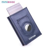 China PU Leather RFID Blocking Credit Card Holder Metal Carbon Fiber Wallet 8 Card Slots for sale
