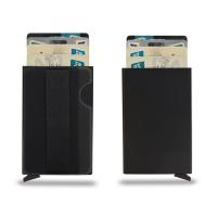 China Aluminum Alloy Credit Card Holder RFID Blocking Slim Wallet for 4-8 Cards for sale