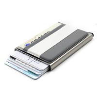 China Aluminum Alloy Credit Card Holder RFID Blocking Slim Wallet for 4-8 Cards for sale