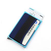 China Aluminum Alloy Credit Card Holder RFID Blocking Slim Wallet for 4-8 Cards for sale