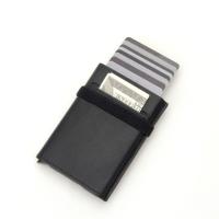China RFID Blocking Slim Metal Card Holder Pop Up Wallet Holds 8 Cards Cash Money Pocket Low MOQ Mix Models for sale