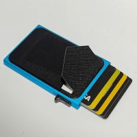China Aluminum RFID Blocking Pop Up Wallet for Business Cards 10 Card Capacity for sale