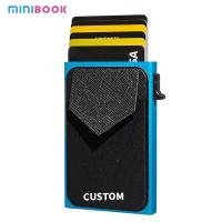 China Aluminum RFID Blocking Pop Up Wallet for Business Cards 10 Card Capacity for sale