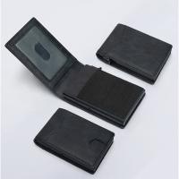 China Aluminum Custom Logo Credit Card Holder Minimalist Business Style 2 Slot for sale