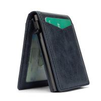 China Aluminum Custom Logo Credit Card Holder Minimalist Business Style 2 Slot for sale