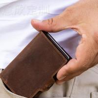 China Lightweight Genuine Leather Money Clip Credit Card Holder Wallet for Men 0.1kg for sale
