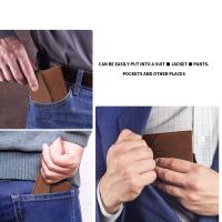 China Genuine Leather RFID Blocking Aluminium Wallet Pop Up Credit Card Holder Case 8 Card Capacity for sale