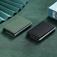 China Custom Metal Card Holder Wallet 0.07kg Slim Hollow Out Design with Money Clip for sale