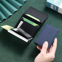 China Custom Metal Card Holder Wallet 0.07kg Slim Hollow Out Design with Money Clip for sale