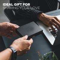 China RFID Blocking Leather Card Holder Wallet Men Automatic Pop Up ID Case Slim Minimalist 8 Card Capacity for sale