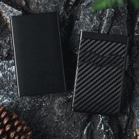 China Pop Up Leather Name Card Holder Aluminum Box Custom Logo Available for Men Women for sale