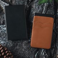 China Pop Up Leather Name Card Holder Aluminum Box Custom Logo Available for Men Women for sale