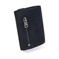 China RFID Blocking Credit Cardholder with Magnetic Button and Coin Pocket Pattern Type None for sale