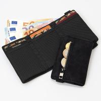 China RFID Blocking Credit Cardholder with Magnetic Button and Coin Pocket Pattern Type None for sale