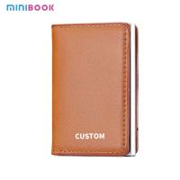 China Automatic Pop Up Credit Card Holder Wallet with RFID Blocking Function and PU Leather for sale