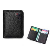 China Men's RFID Bifold Leather Credit Card Holder Wallet Money Clip Minimalist Design PU for sale