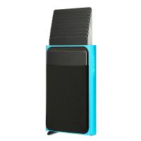 China Aluminum RFID Blocking Pop Up Credit Card Holder Automatic Wallet for Men 8 Cards for sale