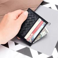 China Ultra Thin Genuine Sheepskin Credit Card Holder for Women 12cm x 11cm Multi Card Slots for sale