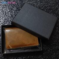 China Custom Bifold PU Leather Men's Wallet with RFID Blocking 9cm x 7cm Pop Up Card Holder for sale