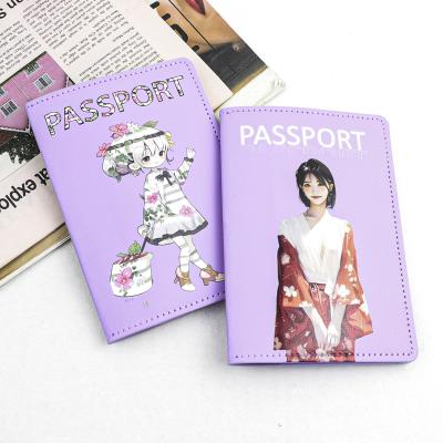 China Custom PU Leather Passport Cover with RFID Blocking Card Case Low MOQ Mix Models for sale