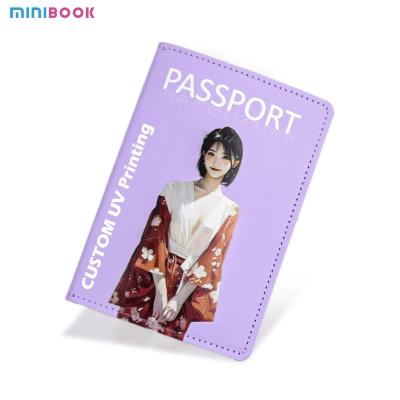 China Custom Leather UV Printing Passport Travel Wallet for Business Cards and Credit Cards 8 Slots for sale