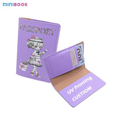 China Custom Logo RFID Blocking Leather Passport Cover Holder for Family Travel 2 Pack for sale