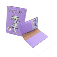 China Custom UV Printed Passport Book Holders with Vaccine Card Holder Combo Fashion Style 2 Slot for sale